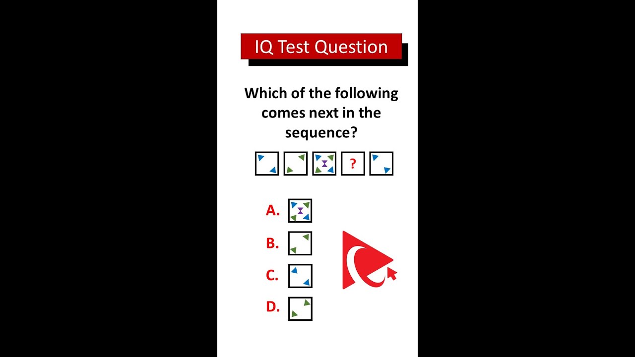 Can you answer this IQ Test Question: Which of the Following is Next in ...