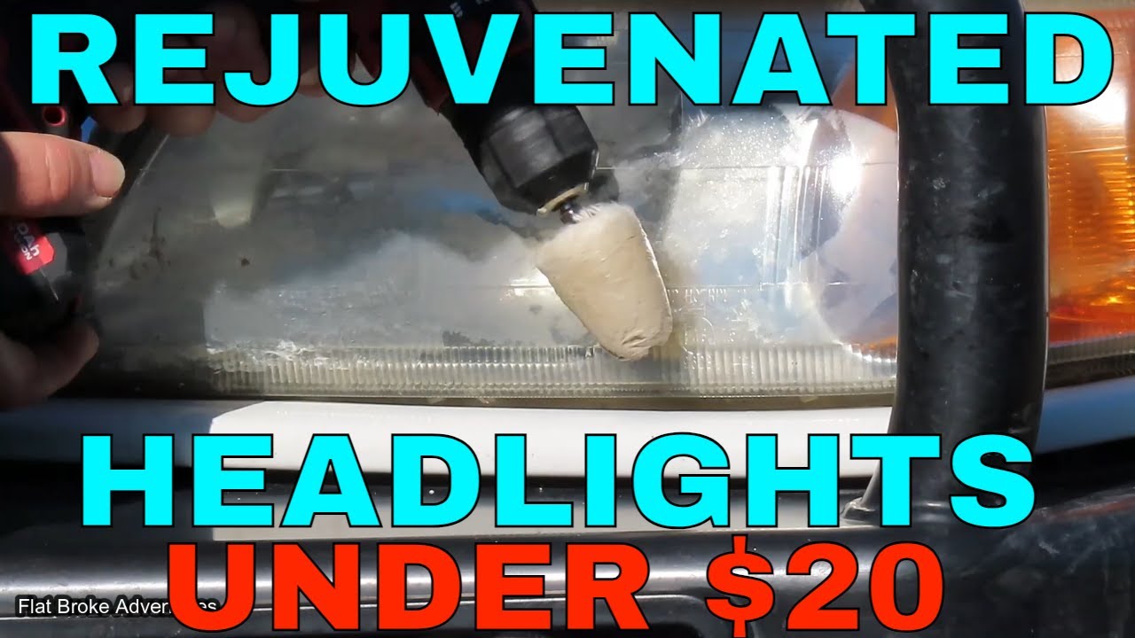 HOW TO REJUVENATED PLASTIC HEADLIGHTS FOR UNDER $20 - YouTube