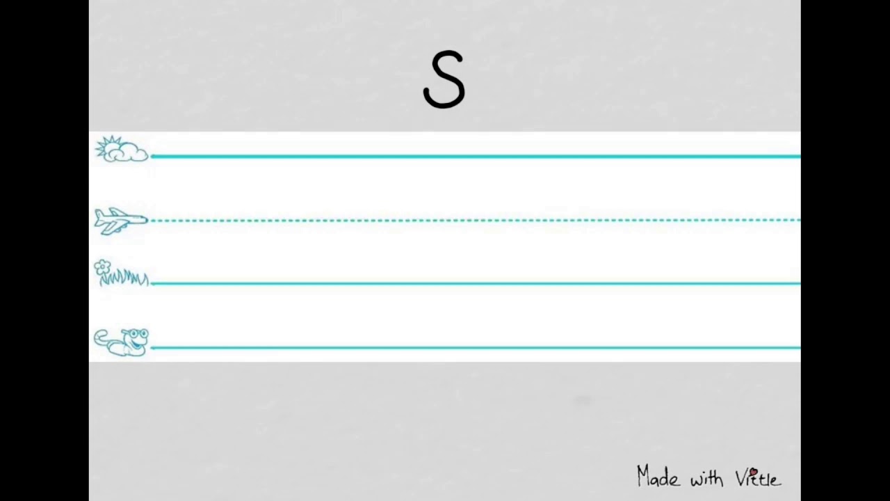 Plane Line Round Letters Handwriting - YouTube