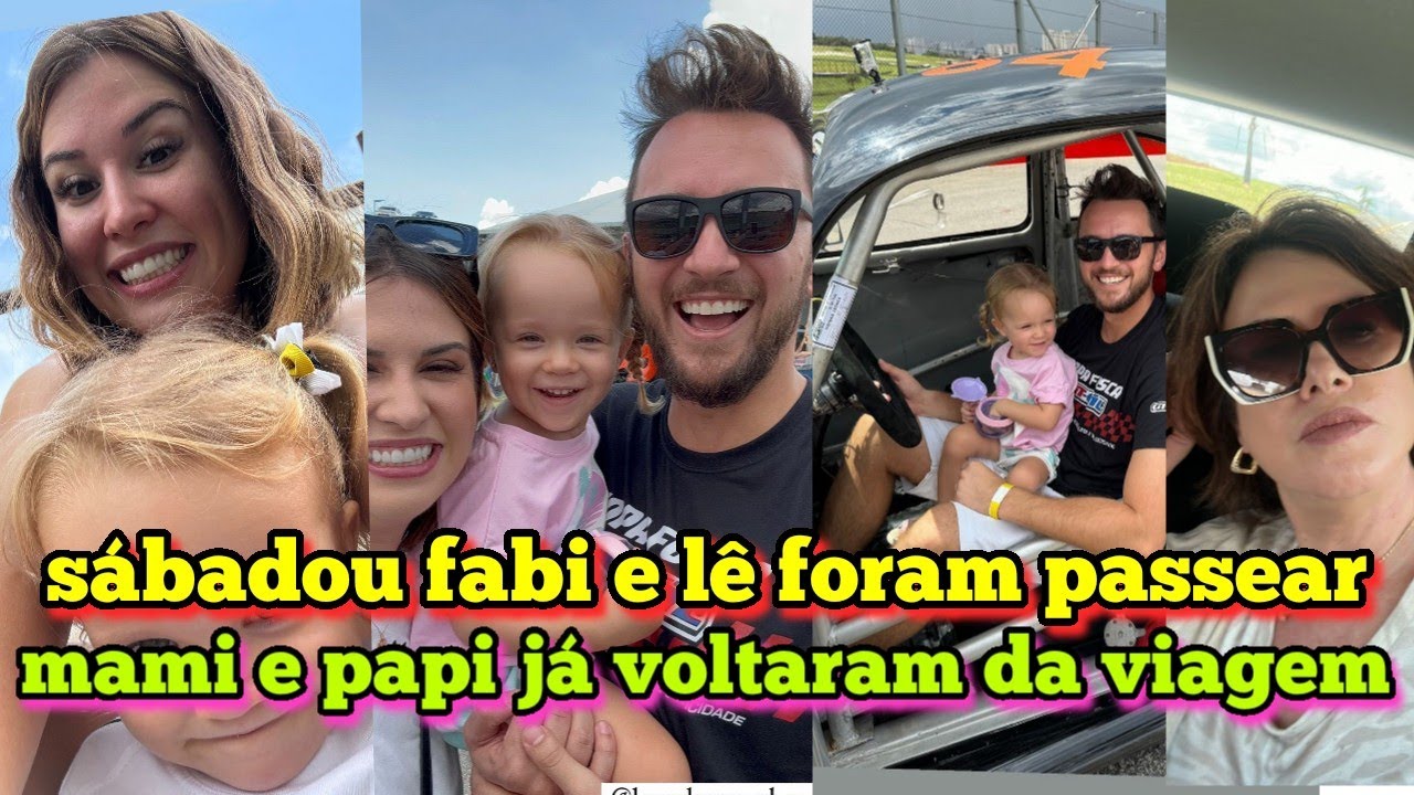 família santina sábadou vlog do dia, fabi e lê foram passear com Gigi ...