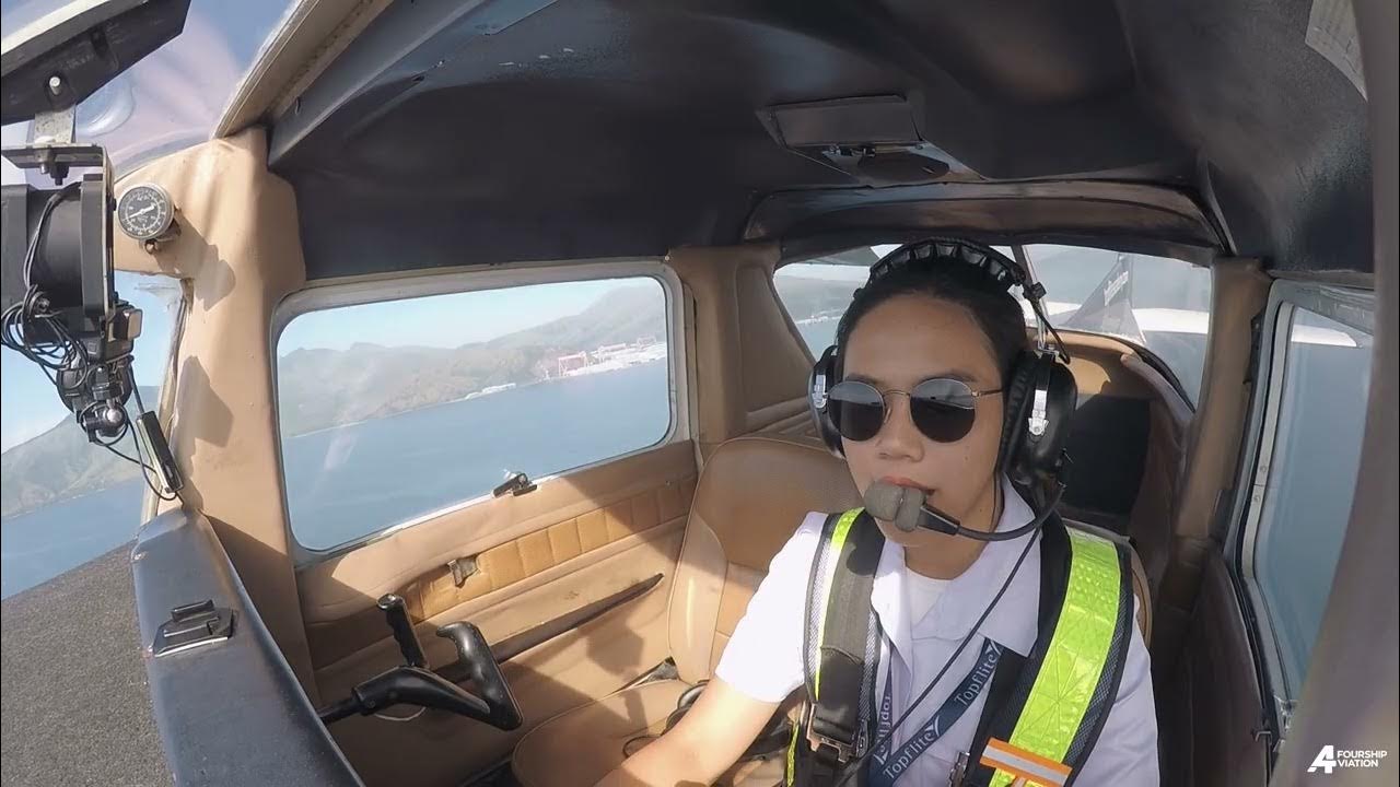First Solo Flight - Cessna 152 - Topflite Academy - Pamela Louise - Philippines - YouTube