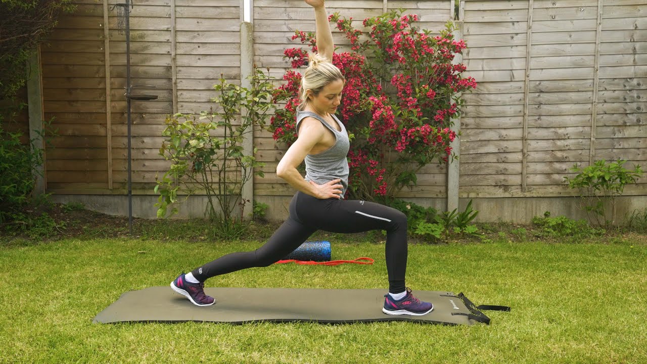 Hip Flex Stretch and Lower Back Relief - YouTube