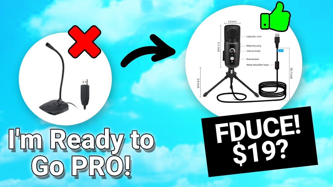 Budget Microphone 2022 = FDUCE USB Microphone Setup and Testing - YouTube