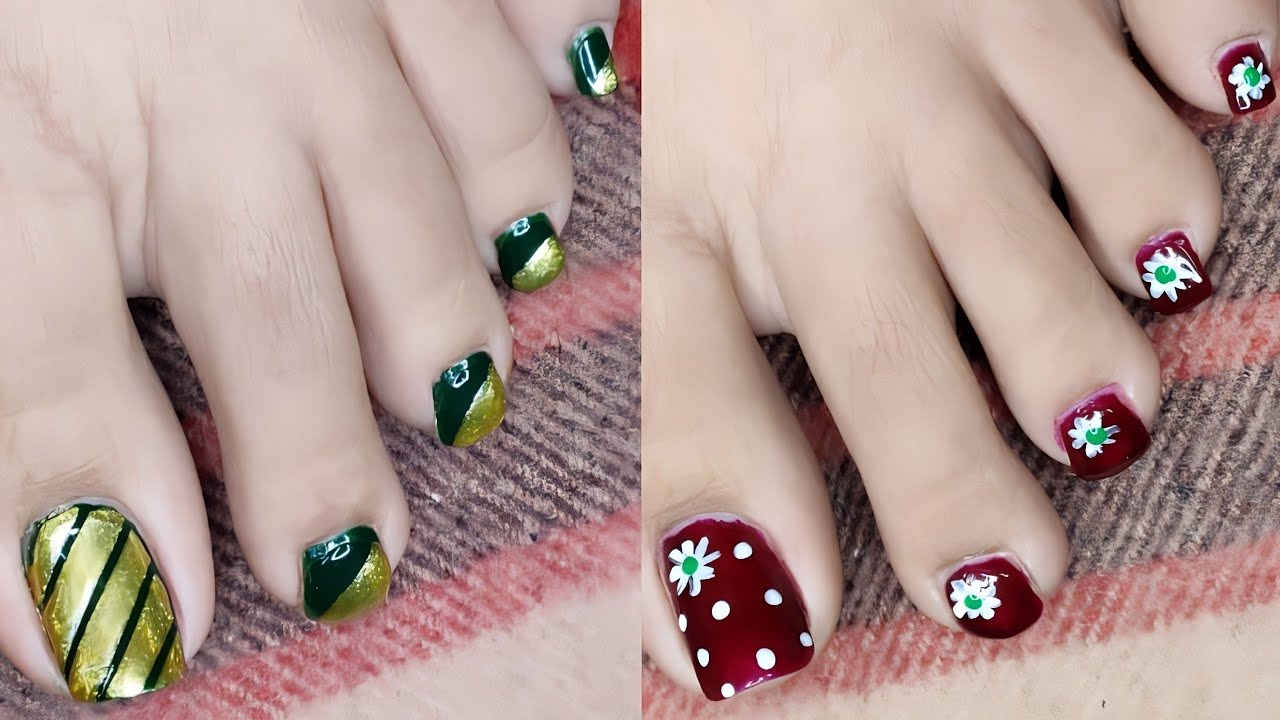 Pretty pedicure designs for the fashion forward you || Easy foot nail ...