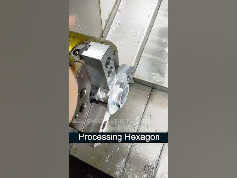 Processing hexagon parts by power turret with polygon cutter, do you ...
