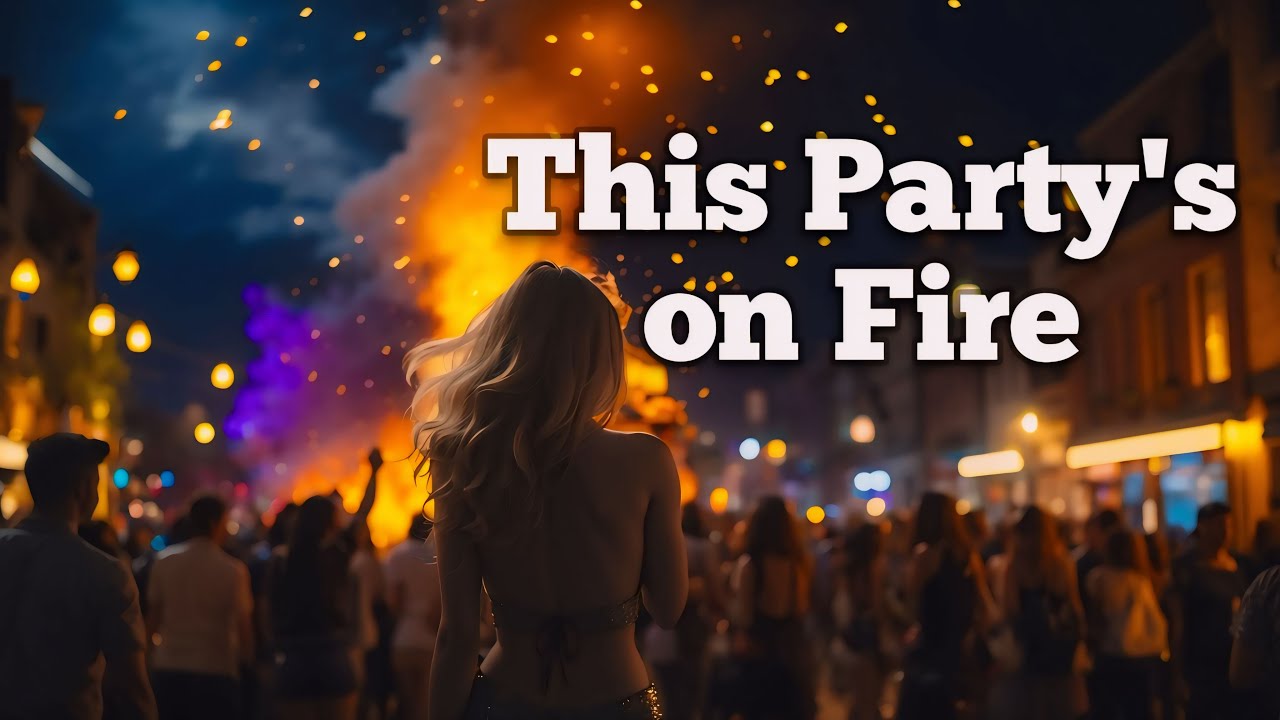 THE PARTY'S ON FIRE by UNIVERSE ARTIFICIAL (AI music) #music - YouTube