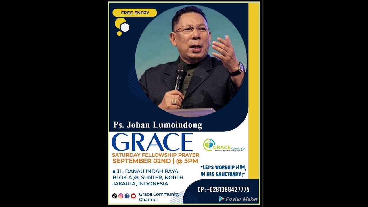 PD GRACE COMMUNITY | SABTU, 02 SEPTEMBER 2023 | DILAYANI PS JOHAN LUMOINDONG (Tunda) - YouTube