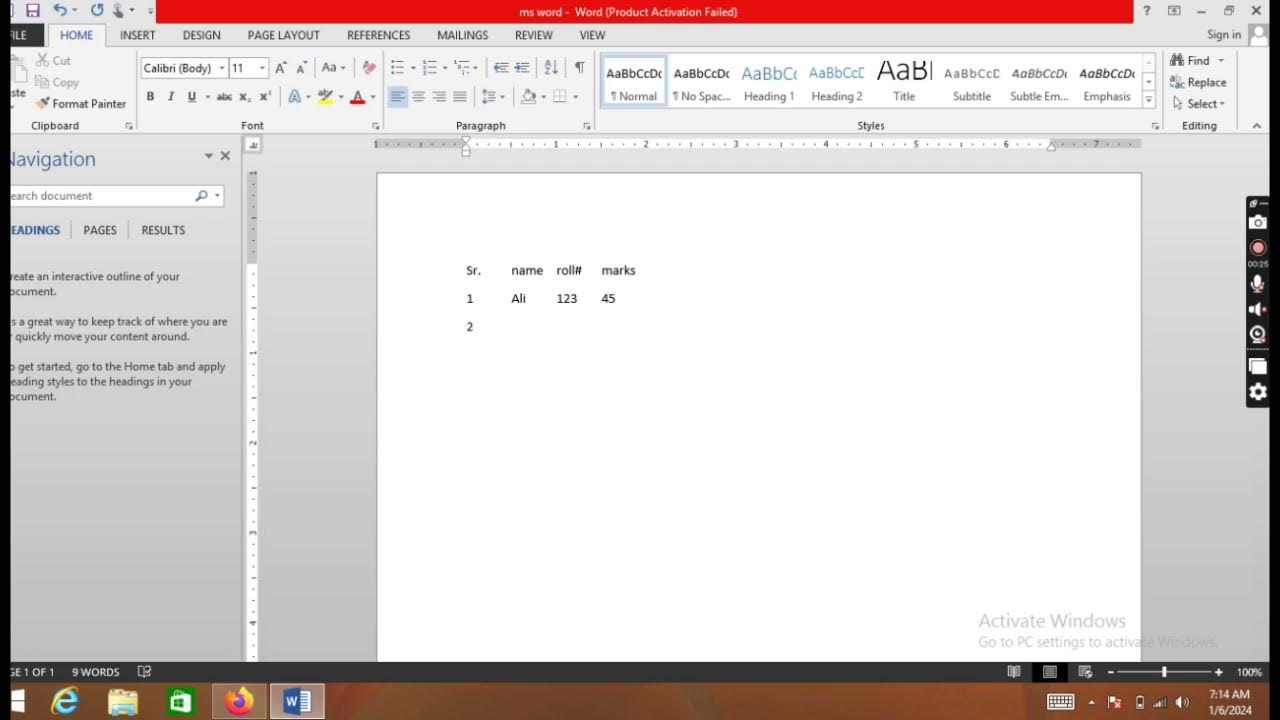 how to convert text to table - YouTube