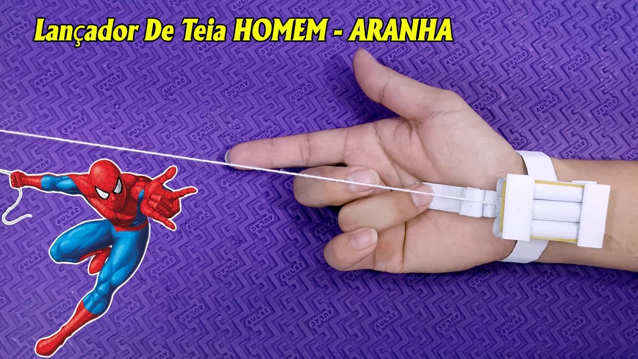 Como Fazer Um Lançador De Teia HOMEM ARANHA De Papel - YouTube