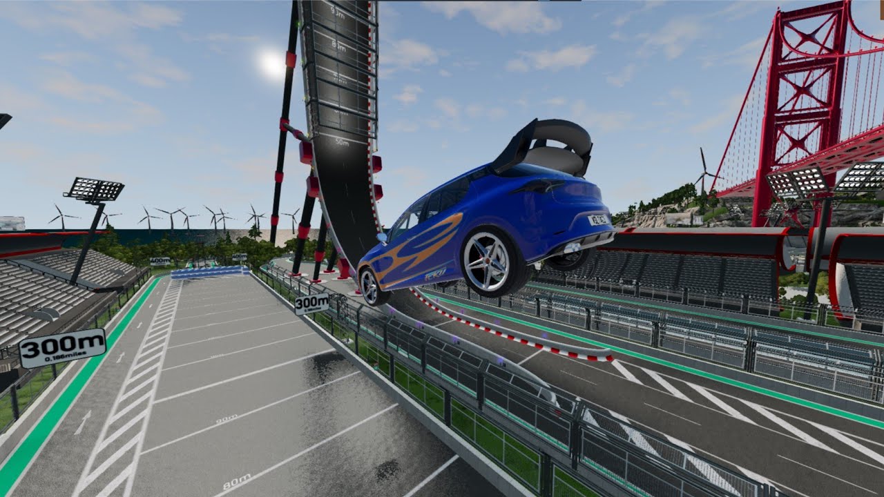 big Ramp Jumping crashed car BeamNG.Drive l beamng drive king - YouTube