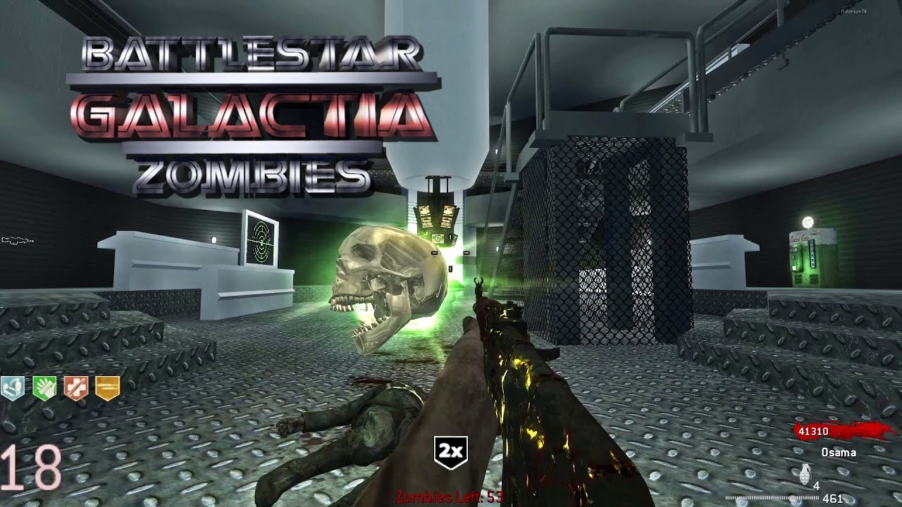 ZOMBIES IN A SPACESHIP? (Battlestar Galactica) WAW ZOMBIES CUSTOM MAP ...