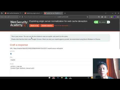 Lab: Exploiting origin server normalization for web cache deception - Indonesia. - YouTube