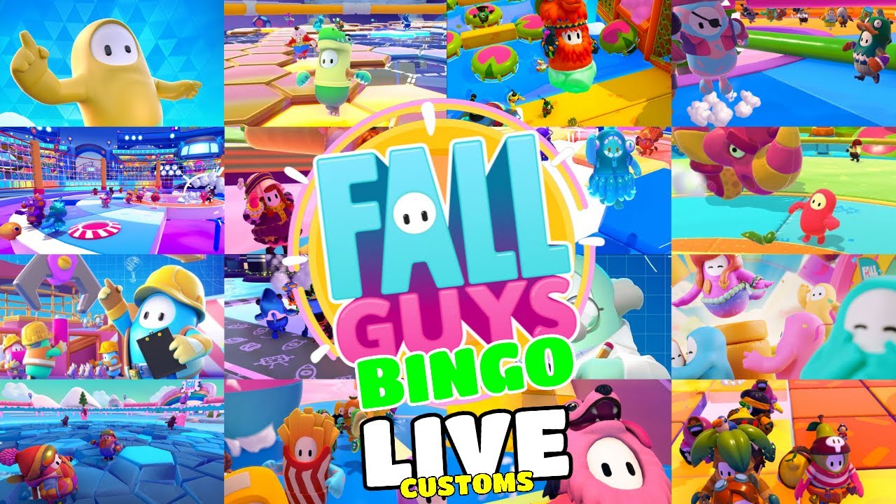 FALL GUYS LIVE | CUSTOM LOBBIES | BINGO CUSTOMS (NEW CONCEPT) | LIVE ...
