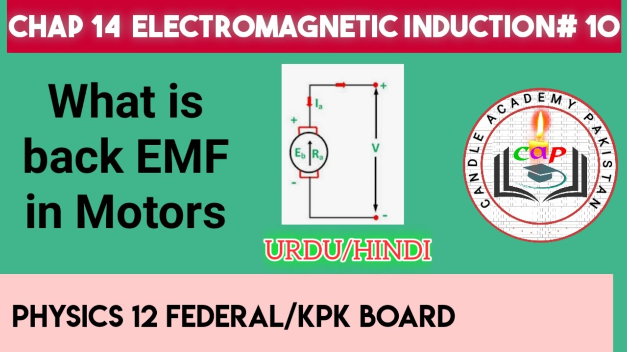 Back EMF in Motors | electromagnetic induction 10 | chapter14 class 12 ...