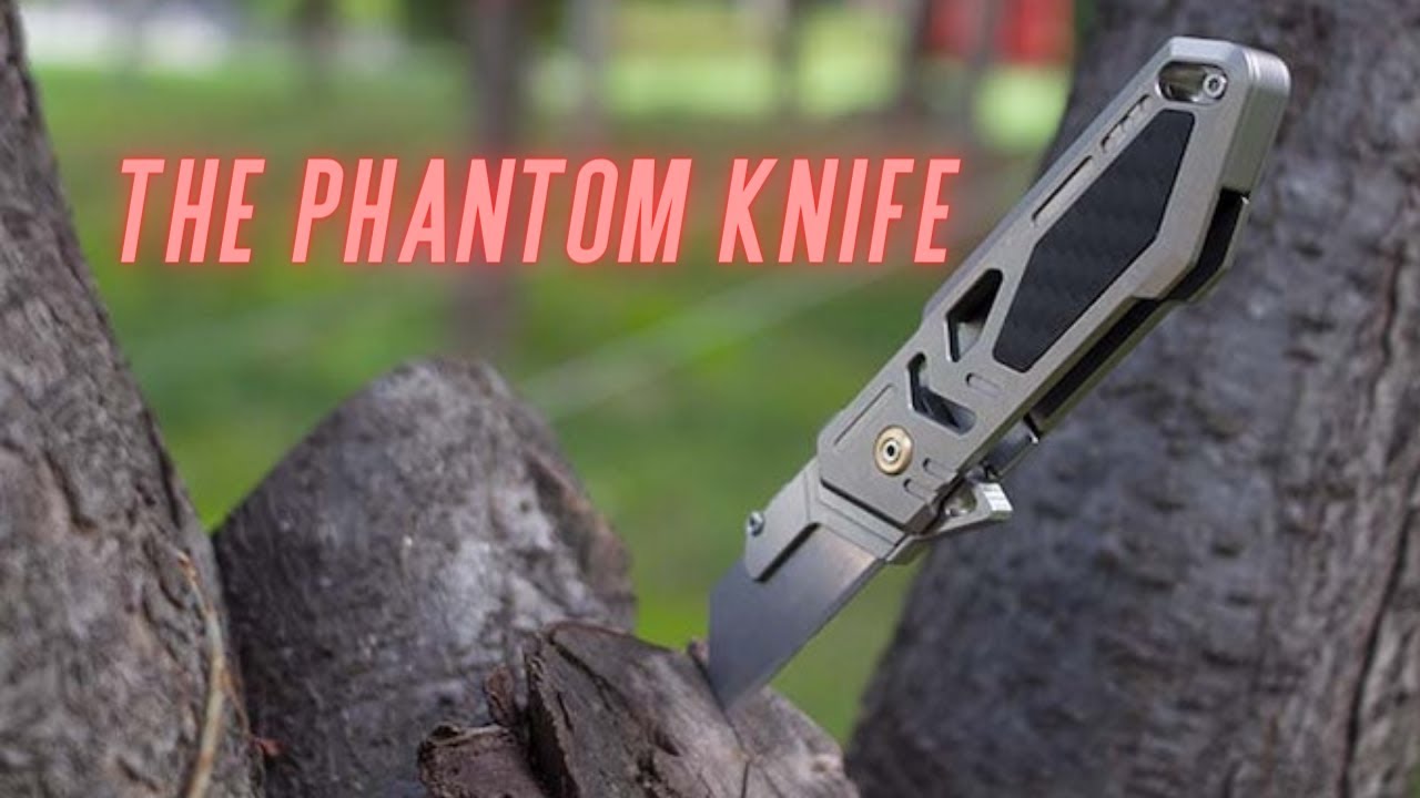 The Phantom Knife - Titanium Folding Utility Knife - YouTube