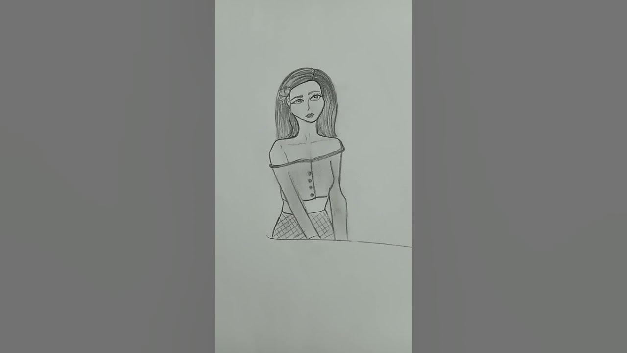 Draw A Girl With Pencil Shading Drawing shortsvideo subscribe like draw-a-girl-with-pencil-shading-drawing-shortsvideo-subscribe-like