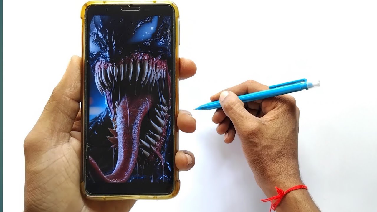 Venom drawing, Step by step, Outline Tutorial - YouTube