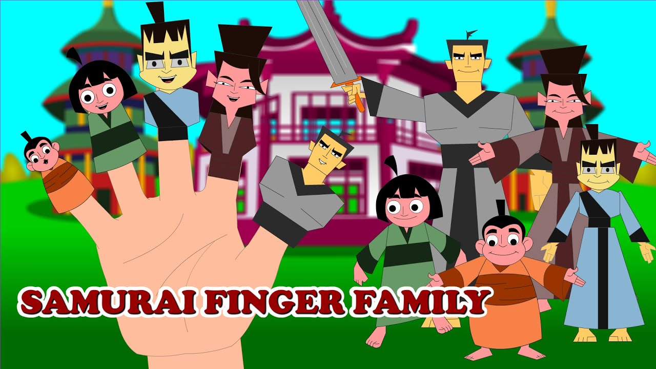 Samurai finger family | funny finger family | finger family - YouTube