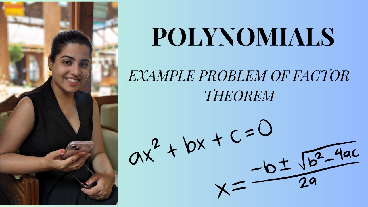 Factor Theorem Example Problem | Class -9, Chapter 2, Part - 7 | CBSE | NCERT - YouTube