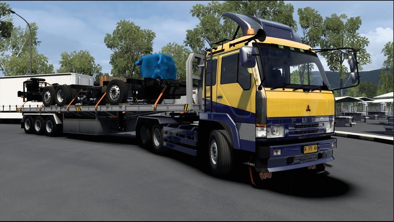 Antar Paket Chasis ke karoseri Adi Putro || Mitsubishi Fuso The Great ...