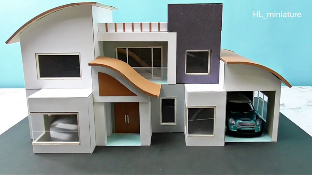 Mini House Model Making #40 - YouTube