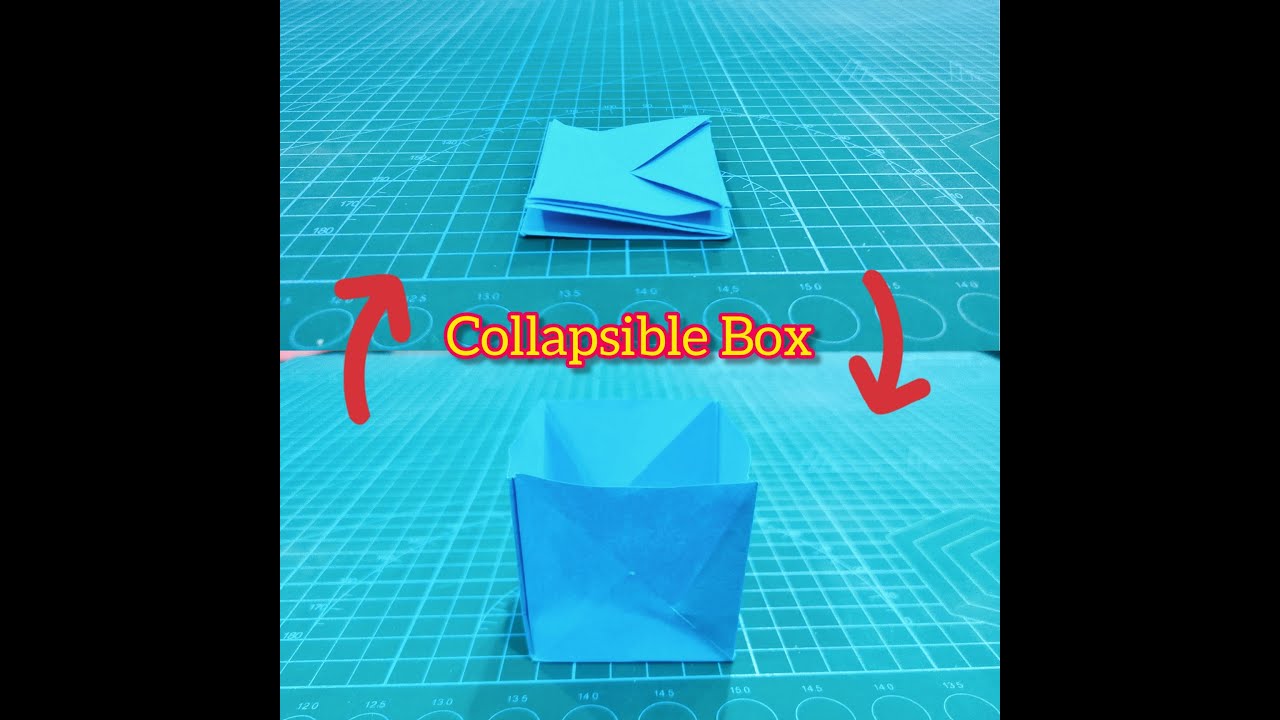 Origami Collapsible Box - YouTube