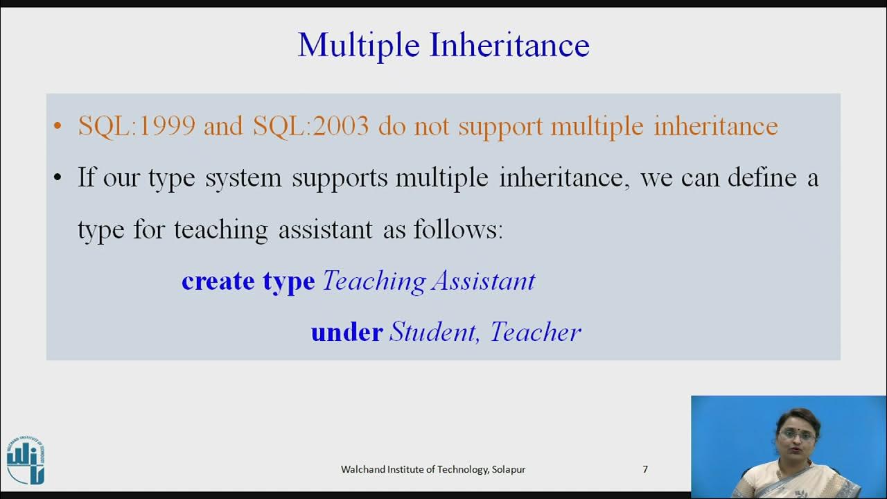 Inheritance- Object Based Databases - YouTube