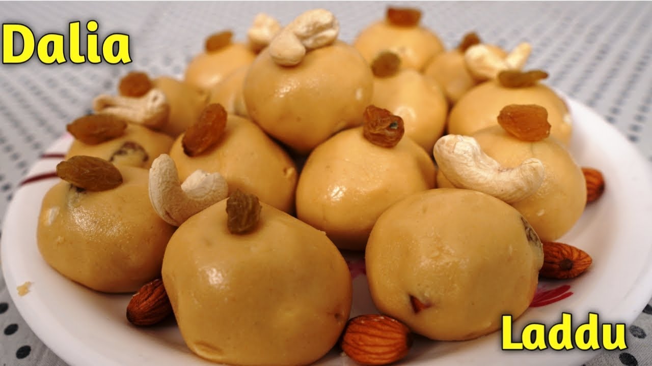 Puff Chana Dal Laddu Recipe | दालिया लड्डू | How to make Dalia Laddu ...