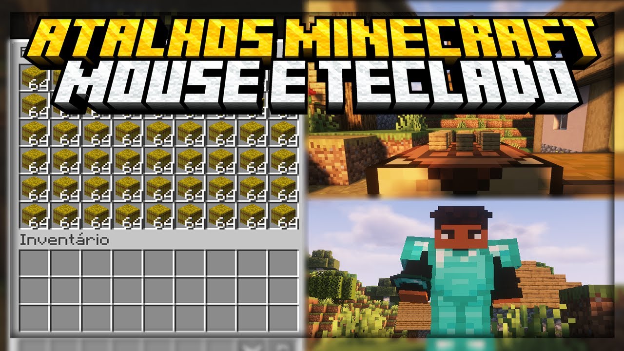 Atalhos no Teclado/Mouse para Ajudar na sua Gameplay | Minecraft JAVA ...