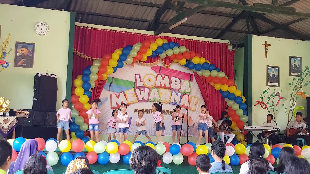 Tari Kreasi Acara Lomba Mewarna SDK Santa Maria Blitar - YouTube