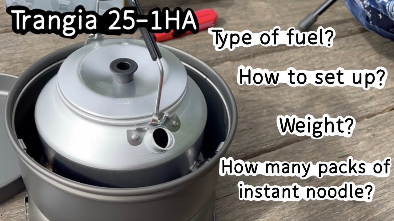 Unboxing and Setup of Trangia 25-1 HA | Cooking Ramen and Miso Soup ...