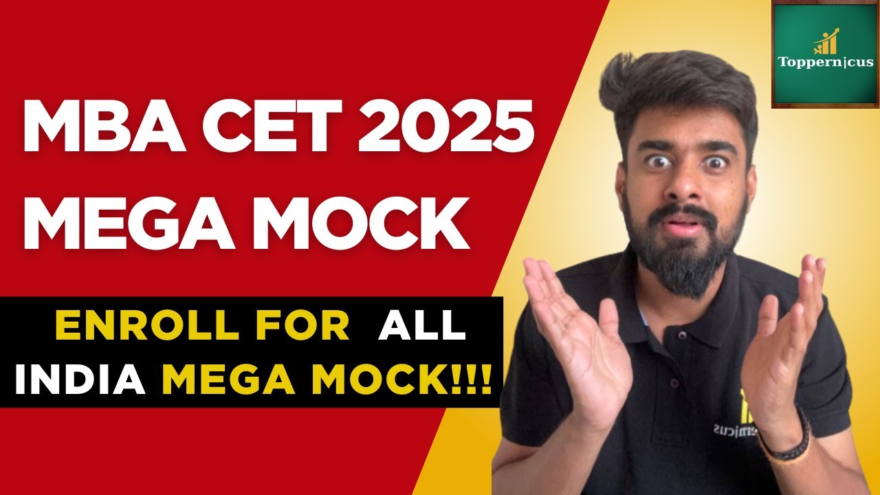 MBA CET 2025 MEGA MOCK TEST | How to Enrol ? | MBA CET Mock Strategy ...
