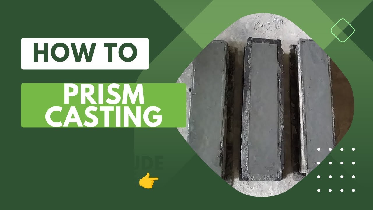 Prism casting :: Mix design 30 Grade :: Concrete technology. - YouTube