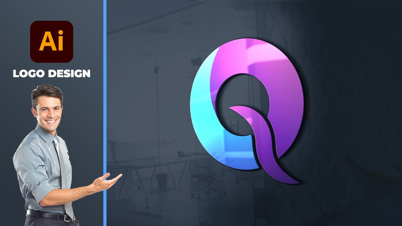 LETTER Q LOGO DESIGN TUTORIAL IN ADOBE ILLUSTRATOR - YouTube