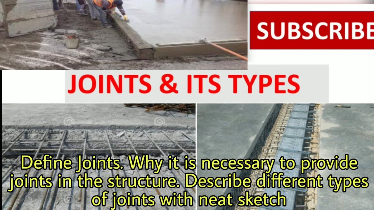 Define joints | Why joints are necessary |Types of joints| Expansion ...