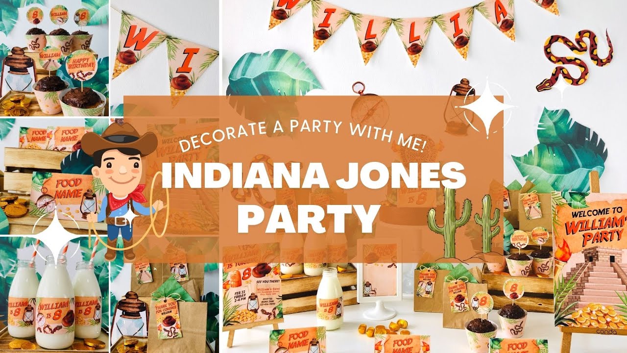 Indiana Jones Party Decorations | Kids Party Ideas - YouTube