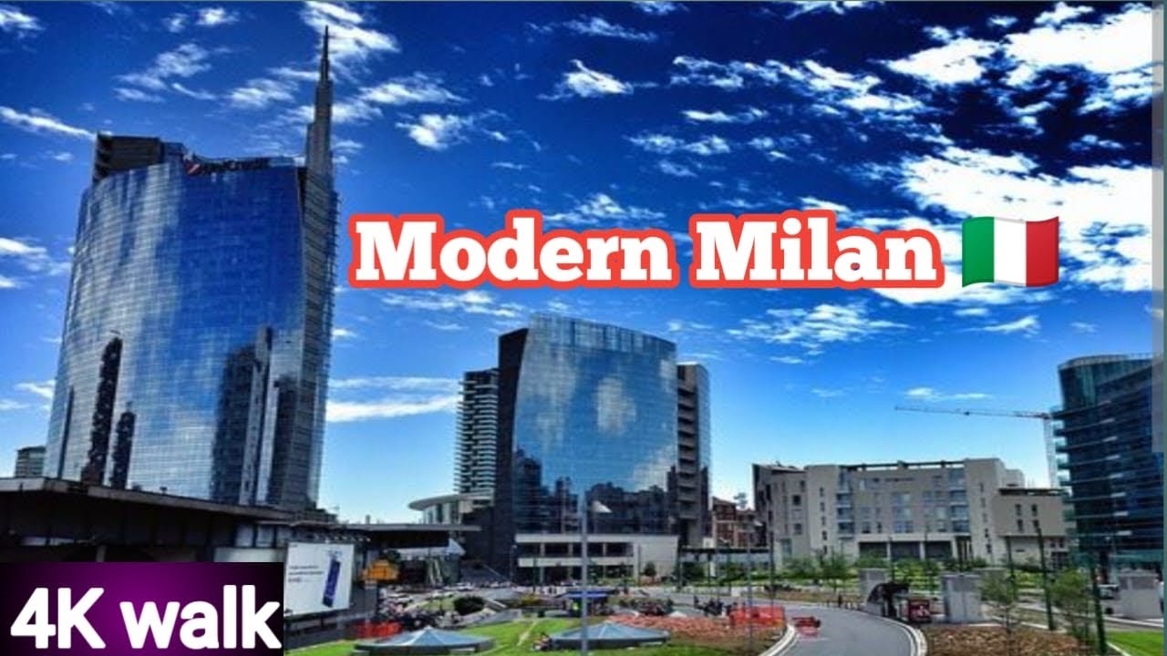 New York of Europe Milan Garibaldi. Walking tour of modern milan. 4K 60 ...