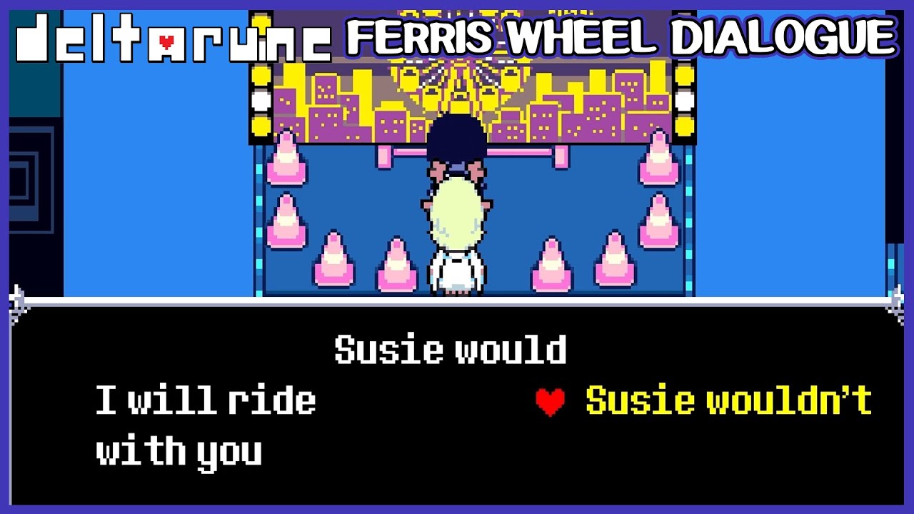 All Ferris Wheel dialogue options - Deltarune Chapter 2 - YouTube