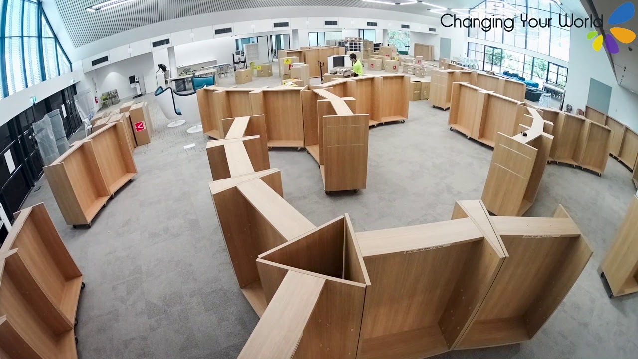 Riverton library refurbishment time-lapse - YouTube