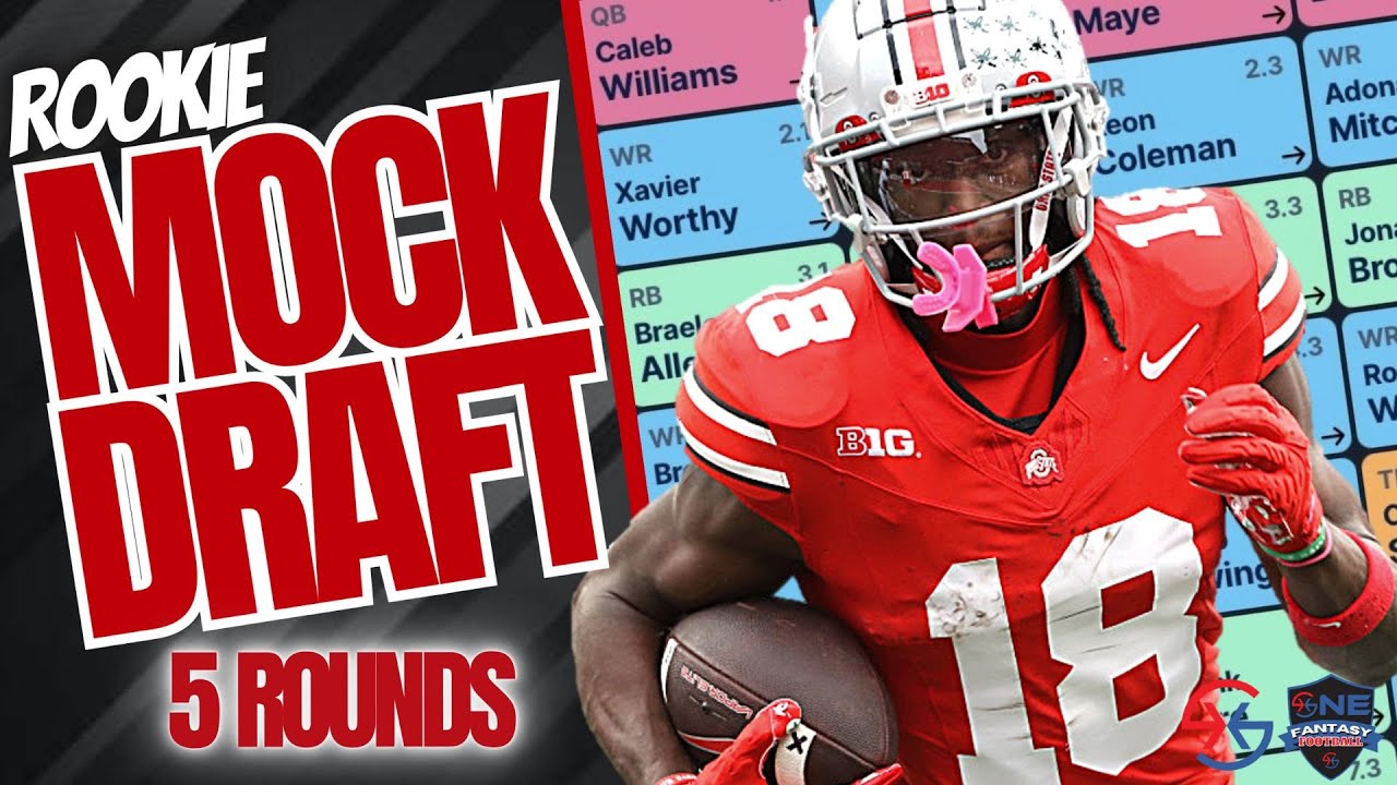 ROOKIE MOCK DRAFT - 5 Round 2024 Dynasty Rookie Mock Draft - Fantasy ...
