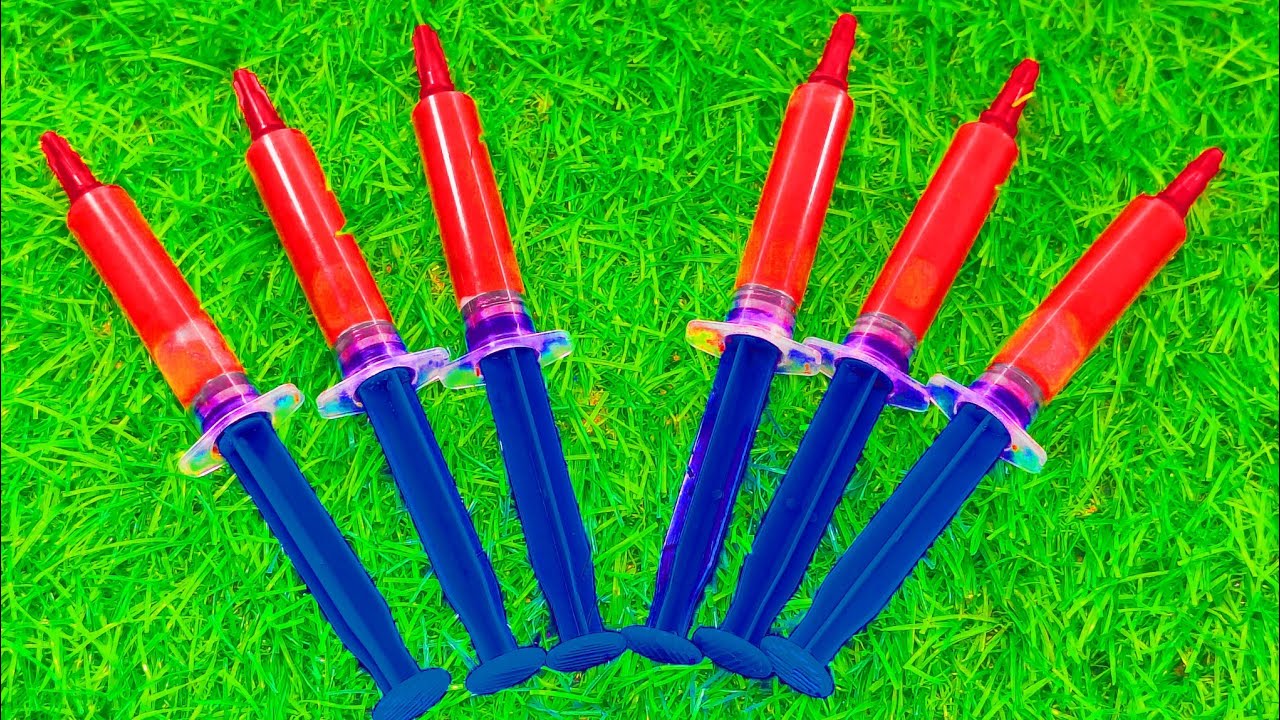 Injection Chocolate & Yummy Rainbow Candy Lollipop Unpacking ASMR ...