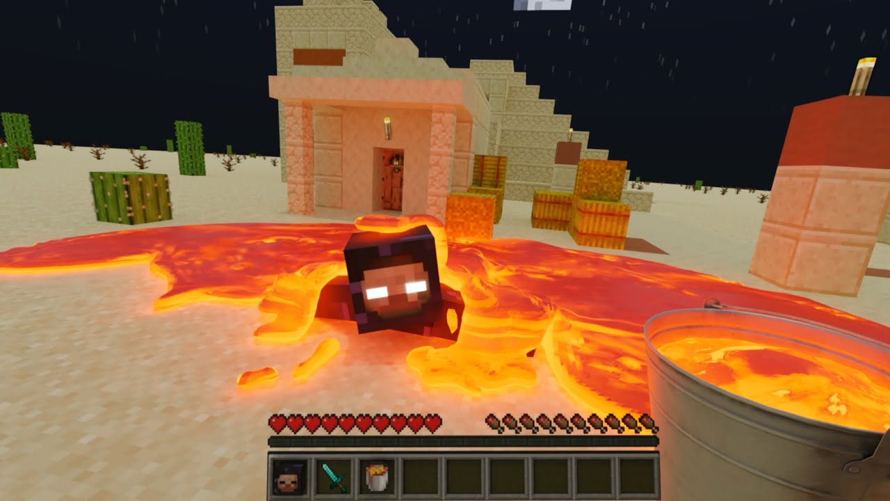 Realistic Lava In Minecraft ! - YouTube