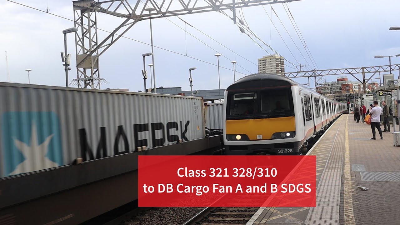 Class 321 328/310 Clacton C.S.D to DB Cargo Fan A and B SDGS | 11/05 ...