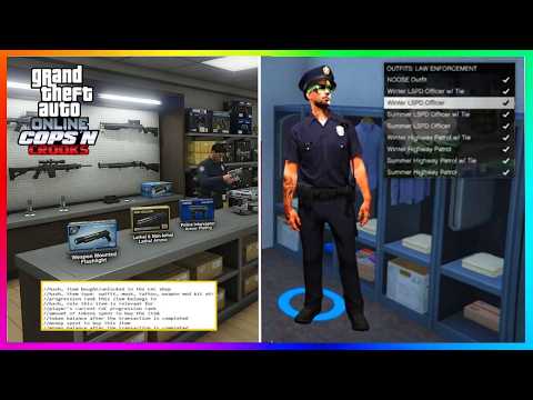 GTA 5 NEW POLICE SHOP, Buy Cop Outfits, CAR MOD KITS, Buffalo STX, GTA5 DLC 2026 (GTA Online Update)