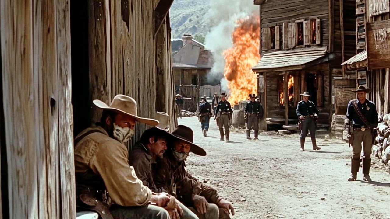 Five outlaws hide after a daring bank robbery | Old Western Movie - YouTube