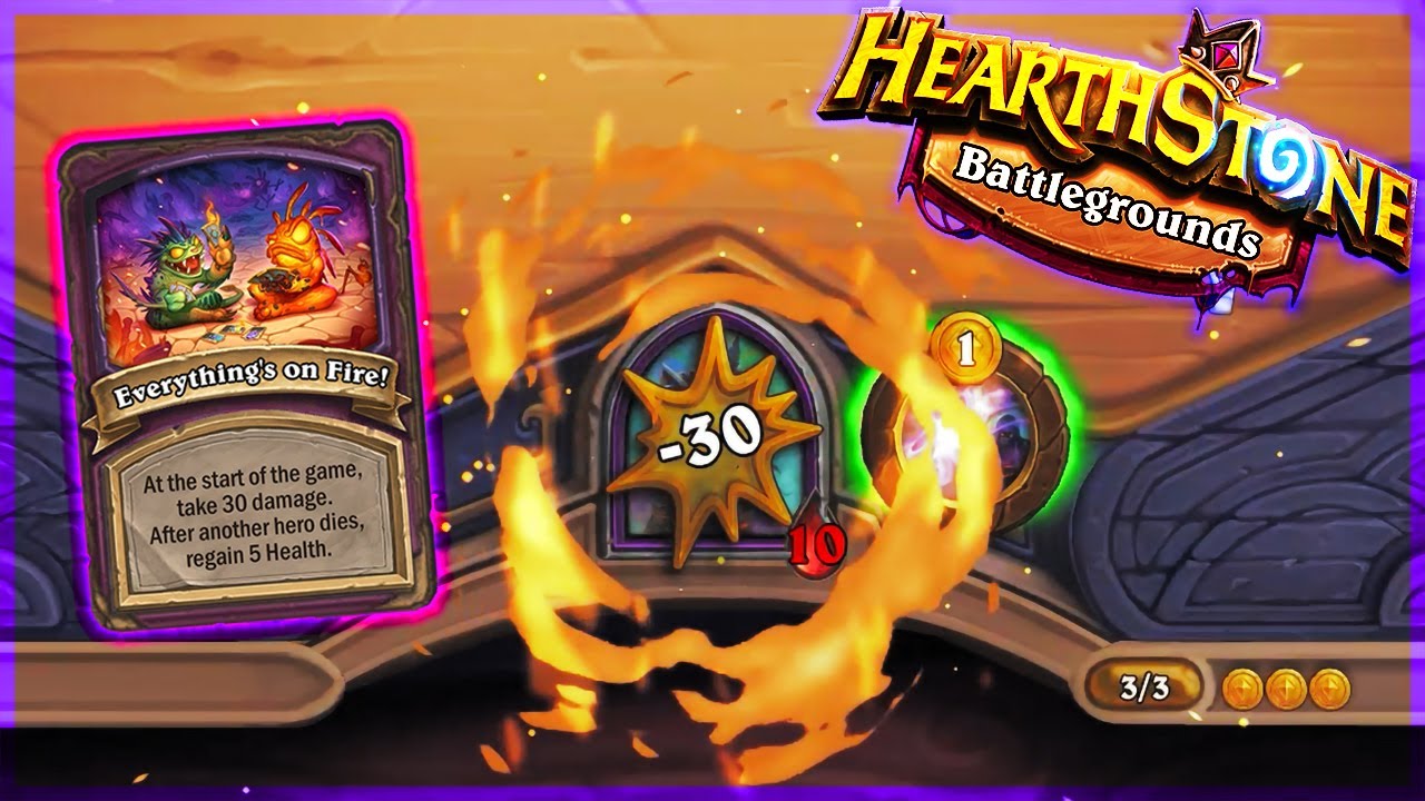 10 LIFE POINTS ON TURN 1? - Hearthstone Battlegrounds - Arch-Villain ...