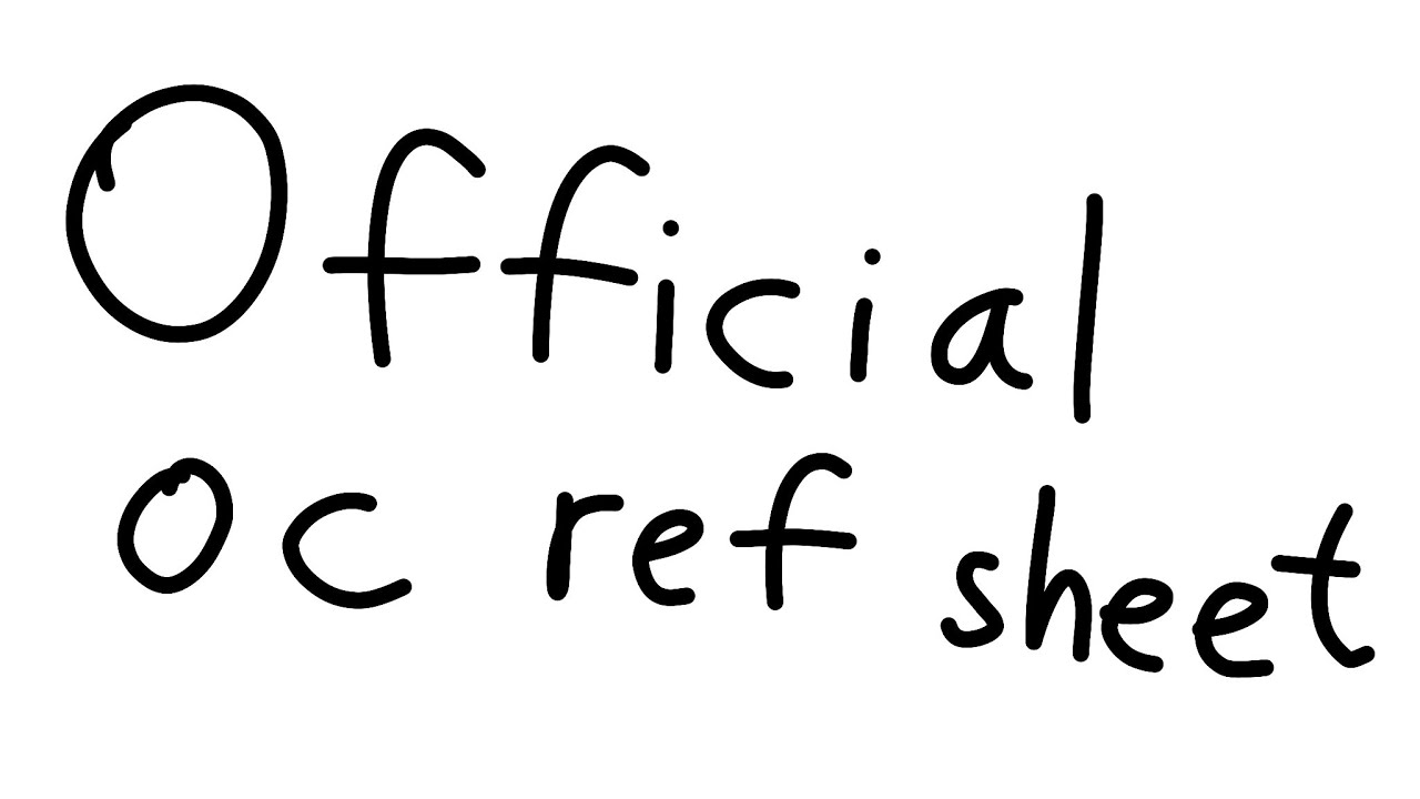 Oc ref sheet! - YouTube