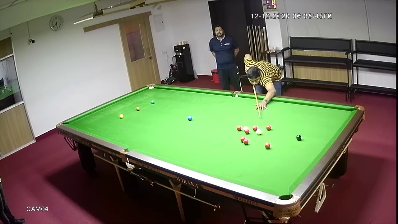 142 Break By Dilip Kumar at the Saleem Snooker Academy - YouTube