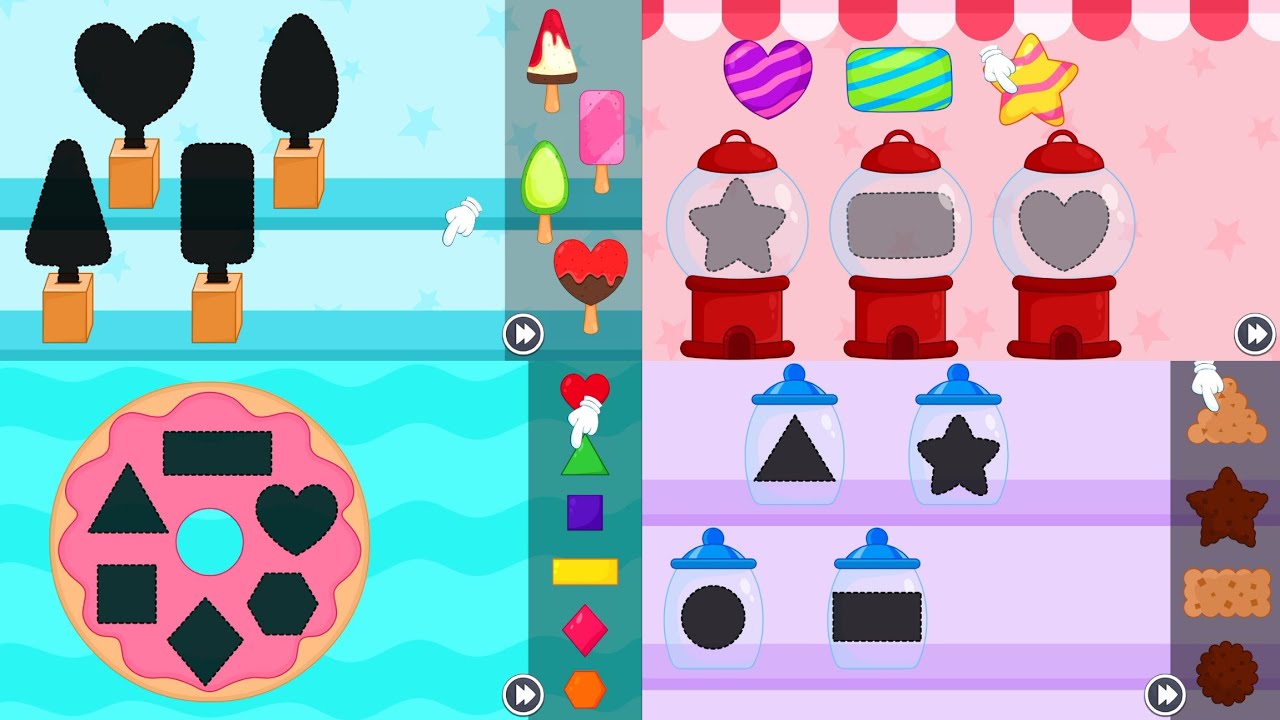Sort by Shape | Puzzle Guessing Game for Toddlers | Kids Learning ...