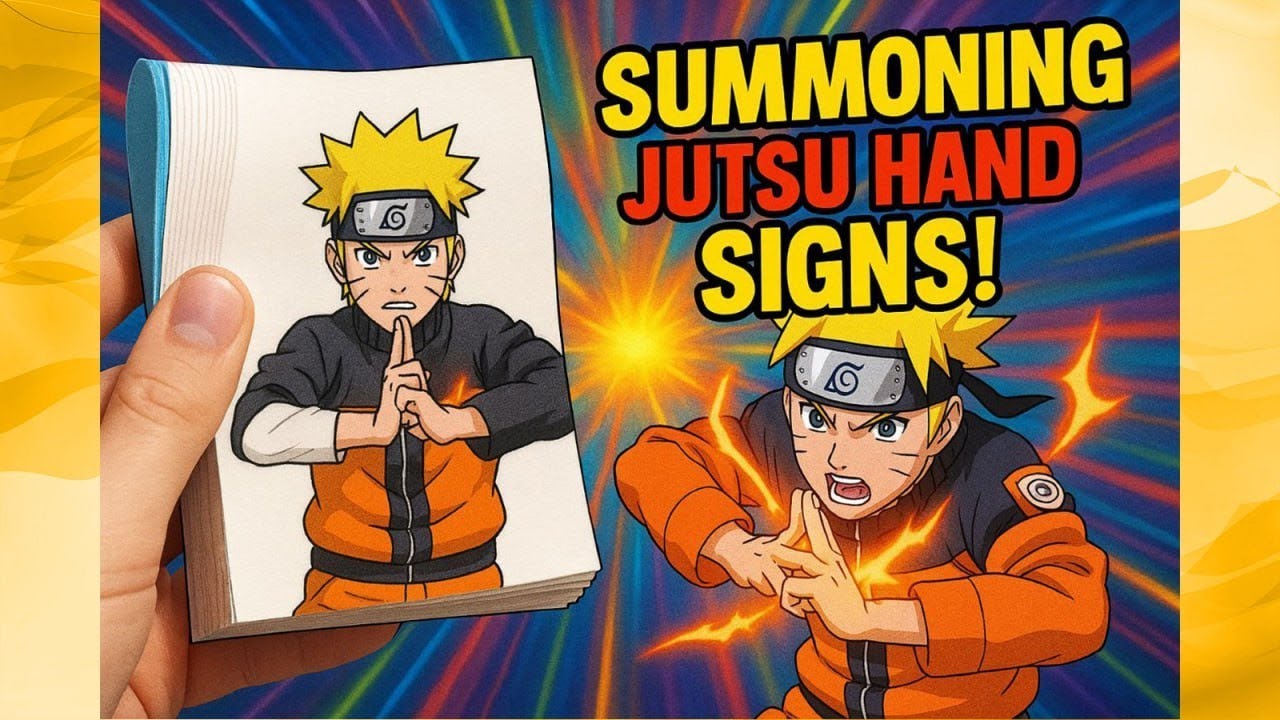 Naruto Summoning Jutsu Hand Signs || Naruto Shippuden Flipbook ...
